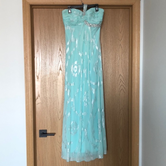 Cache | Dresses | Cach Teal Gala Dress | Poshmark